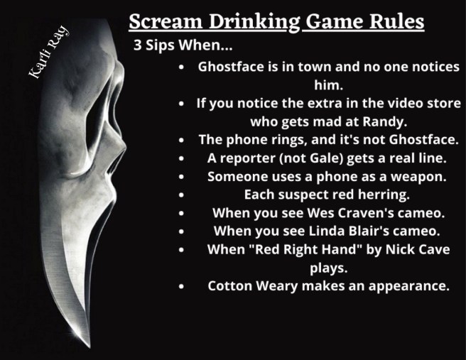 10 Horror Drinks And Horror Drinking Games! | Karli Ray's Blog