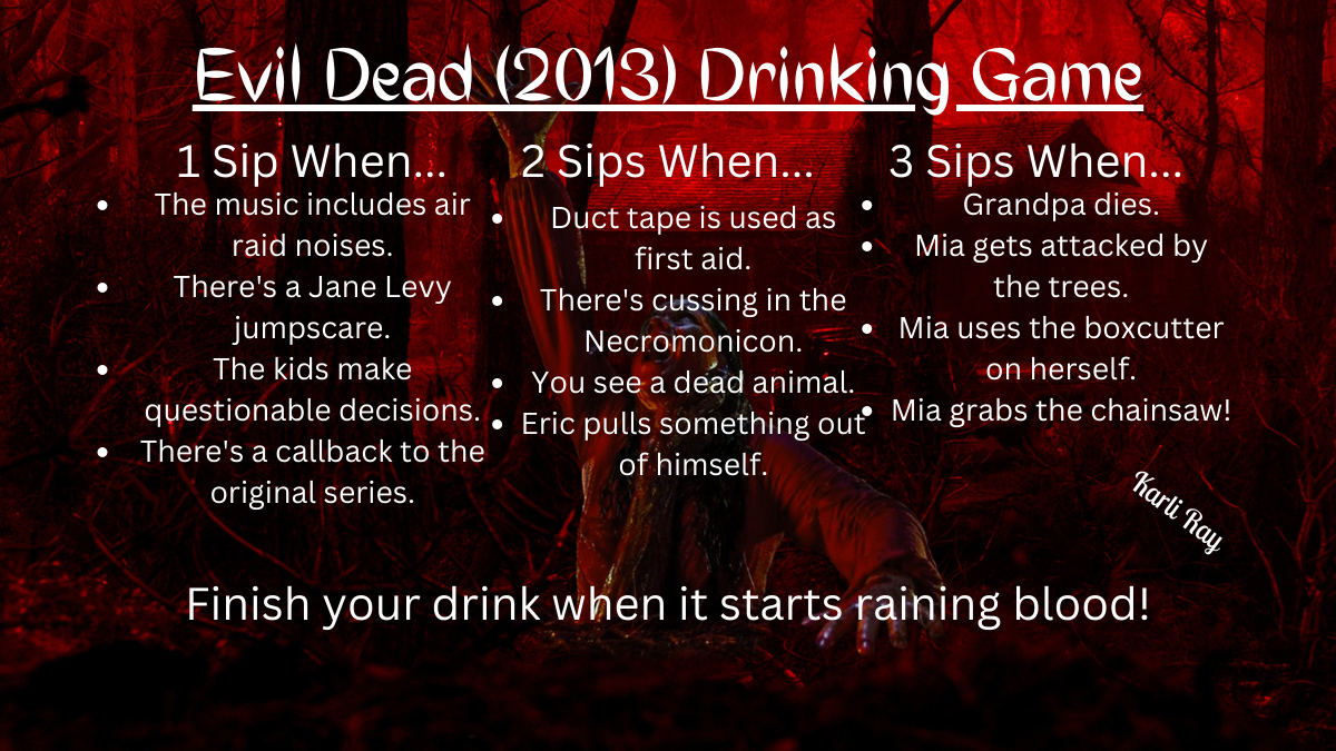 Horror Drinks And Drinking Games! – Part 4 | Karli Ray's Blog